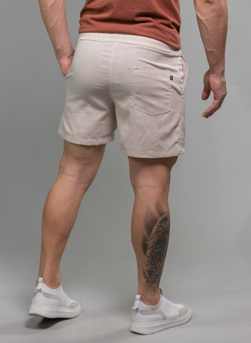 Short de Linho Masculino Blühen | Elegância Natural e Frescor para o ...